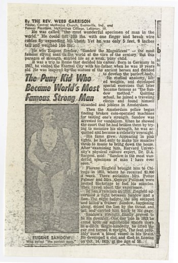 The Puny Kid Who Became the World’s Most Famous Strong Man | Rogue ...