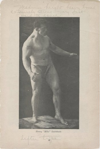 Physique photograph of Milo Steinborn in wrestling trunks | Rogue ...