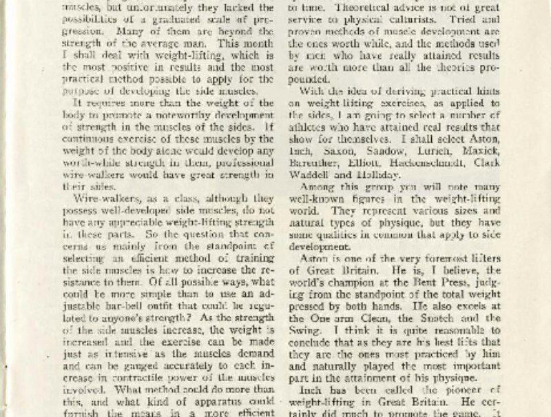 How to Develop the Muscles of the Sides continued | Rogue Fitness Australia